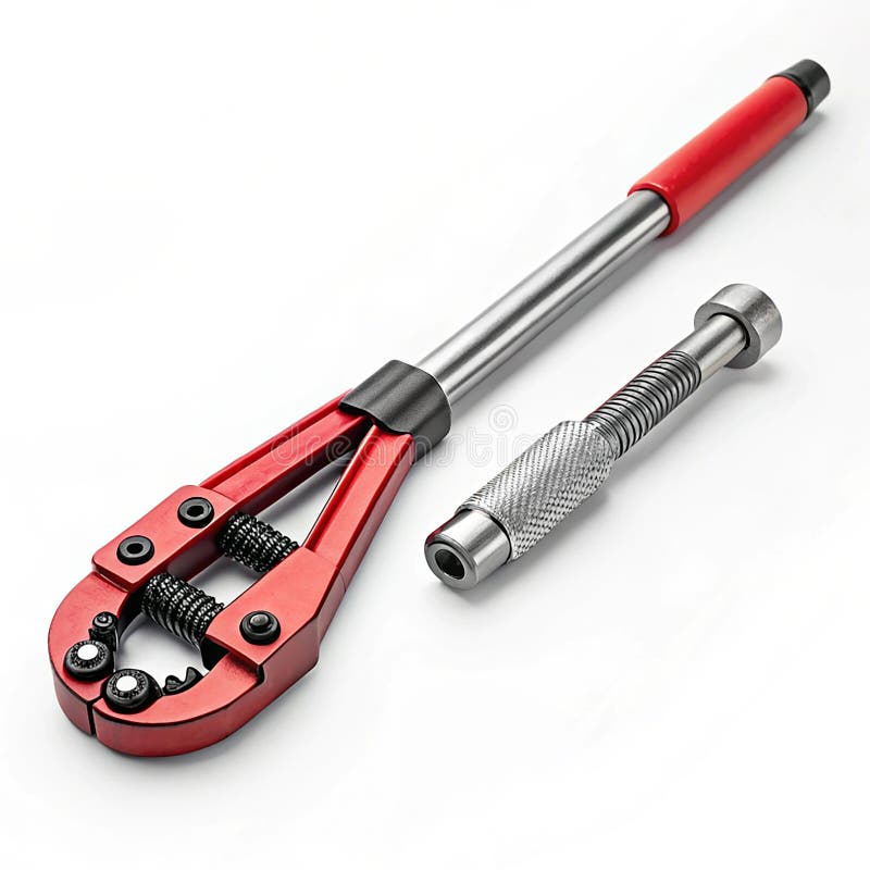 Pipe Threading Tool for Metal Pipes Stock Illustration - Illustration of white, construction ...