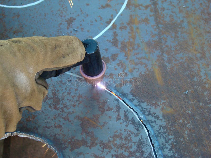 Manual plasma cutter stock image. Image of cutter, plasma - 200138473