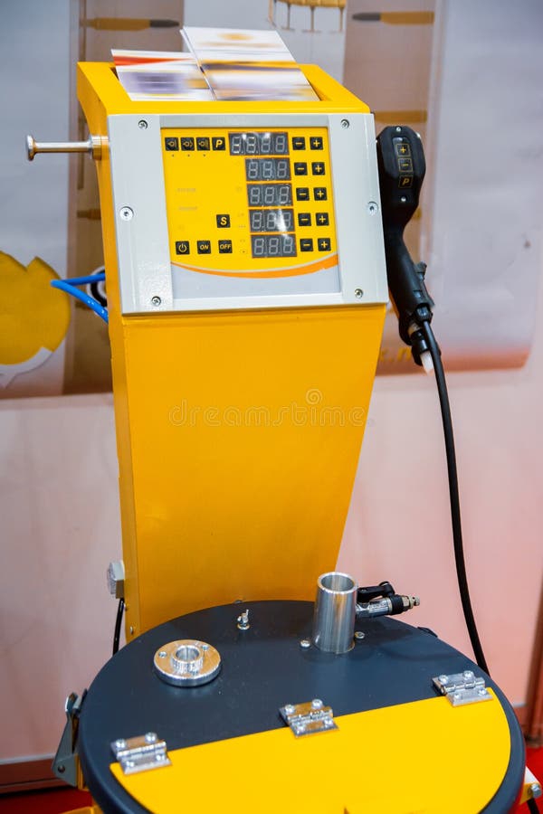 Manual Powder Coating Machine. Painting Equipment Stock Photo - Image ...