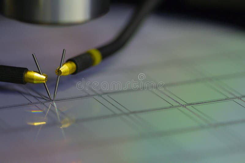 Manual Probe System with Needles for Test of Semiconductor on Silicon ...