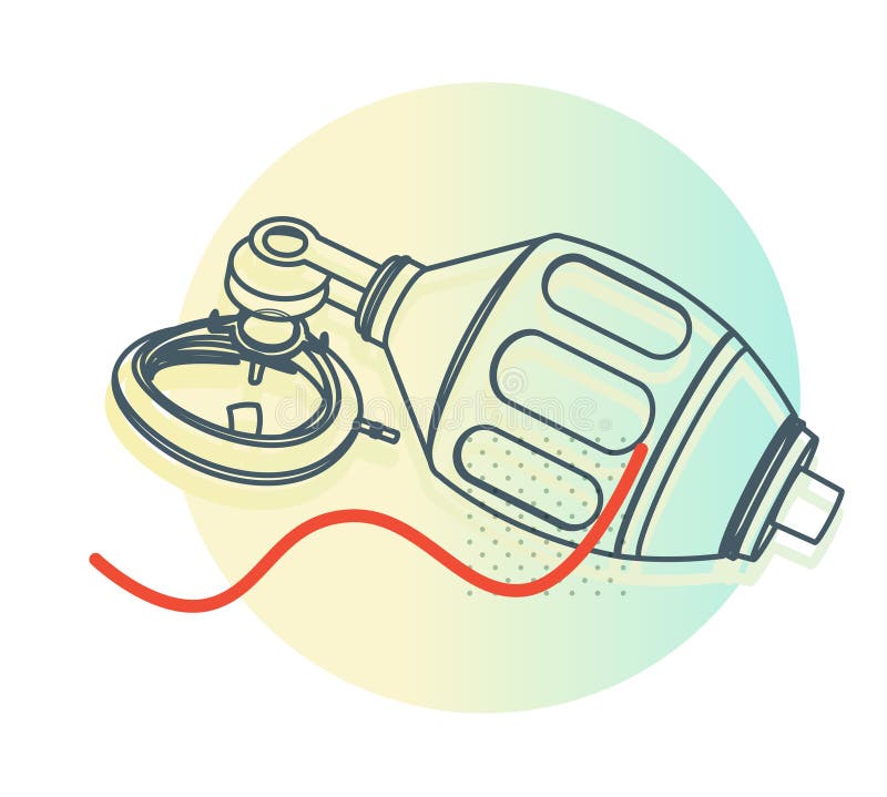 Manual Resuscitator - Non Invasive Ventilation Support - Icon Stock ...