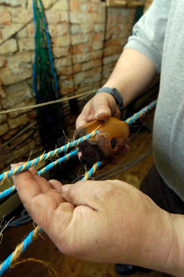 Rope making workshop stock photo. Image of workshop, wooden - 46646008