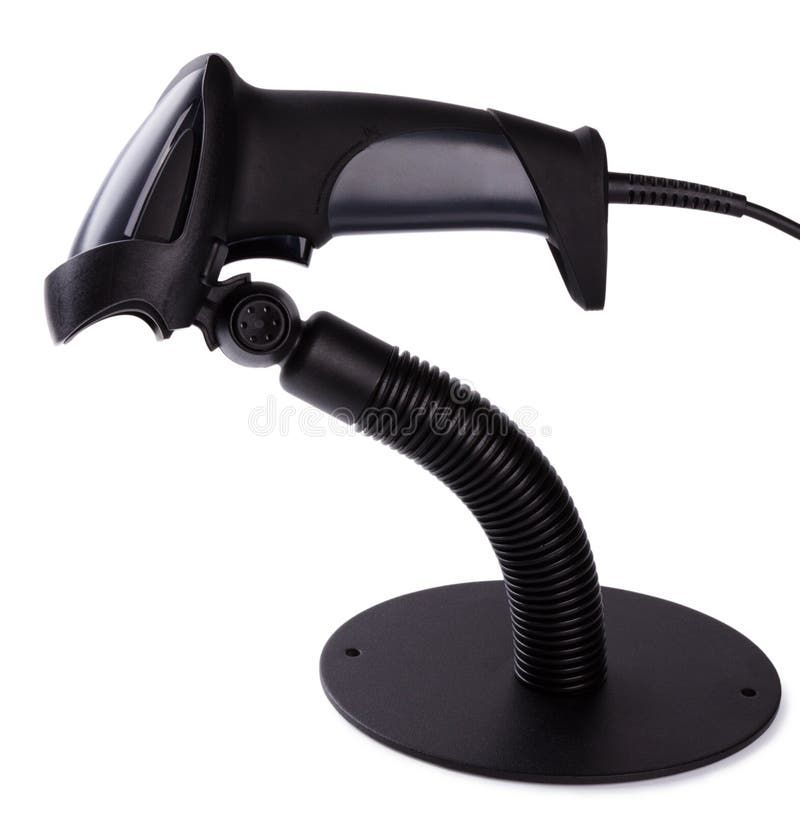 The Manual Scanner of Bar Codes in Man Hand Stock Image - Image of ...