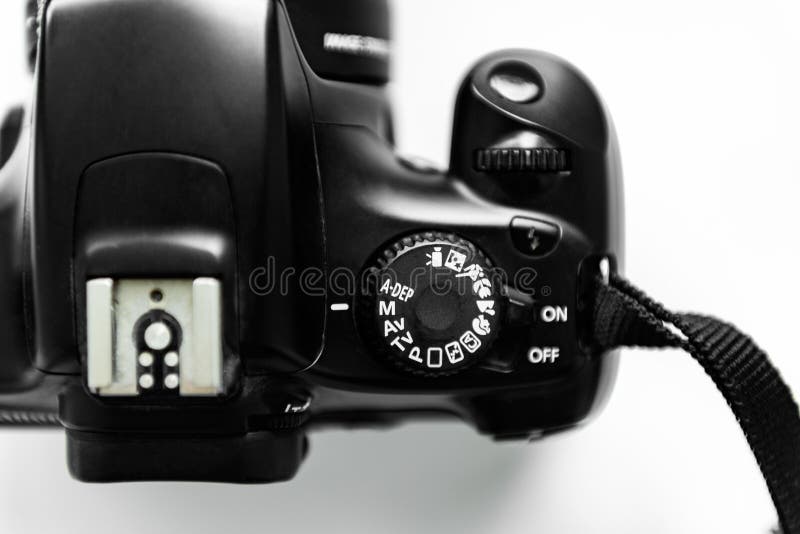 Manual Settings of Modern Digital SLR Camera. Stock Photo - Image of ...
