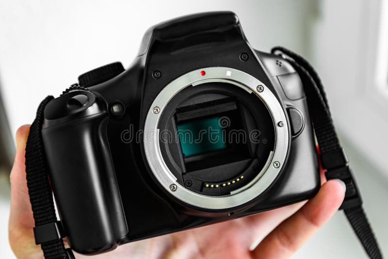 Manual Settings of Modern Digital SLR Camera. Stock Photo - Image of ...
