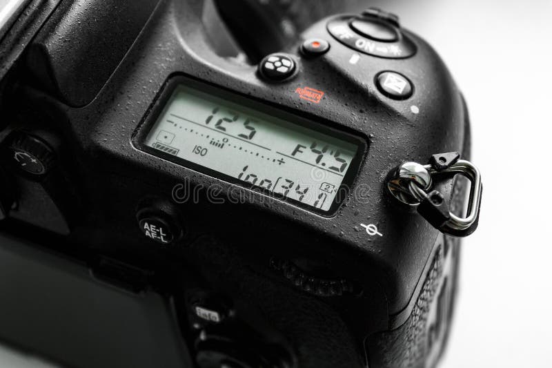 Manual Settings of Modern Digital SLR Camera. Stock Photo - Image of ...