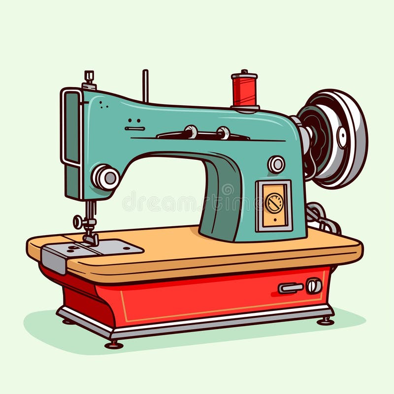Manual Sew Machine Icon. Simple Vector Illustration of Manual Sew ...