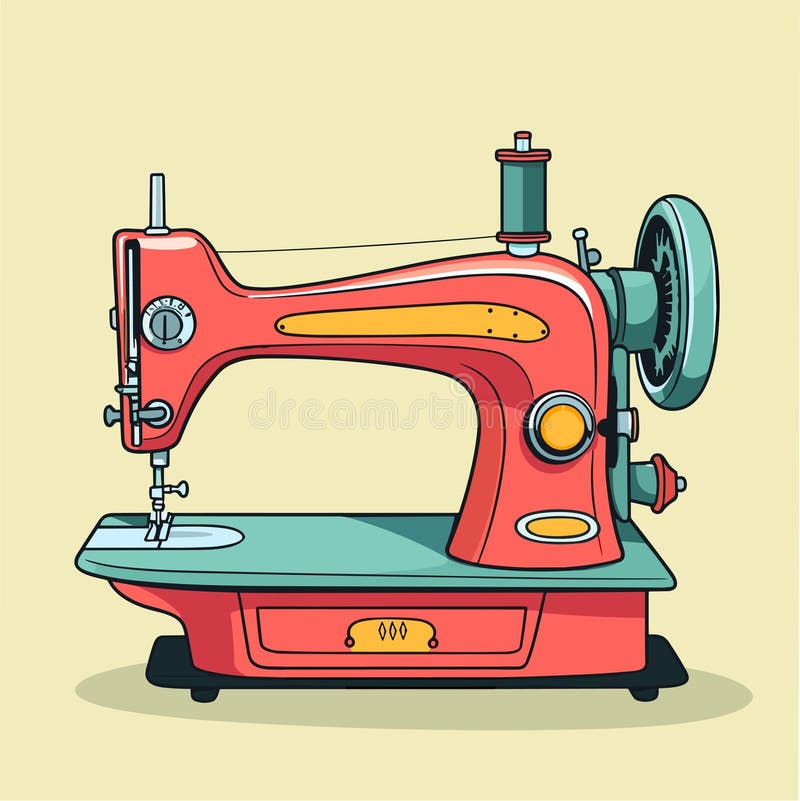 Manual Sew Machine Icon. Simple Vector Illustration of Manual Sew ...