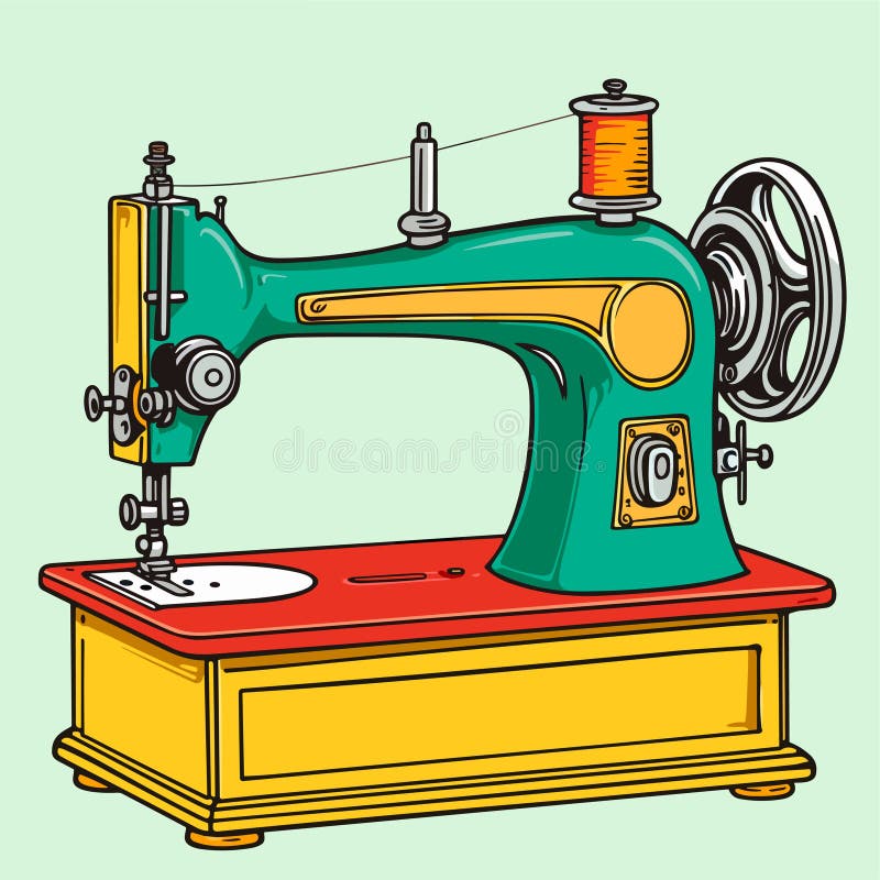 Manual Sew Machine Icon. Simple Vector Illustration of Manual Sew ...