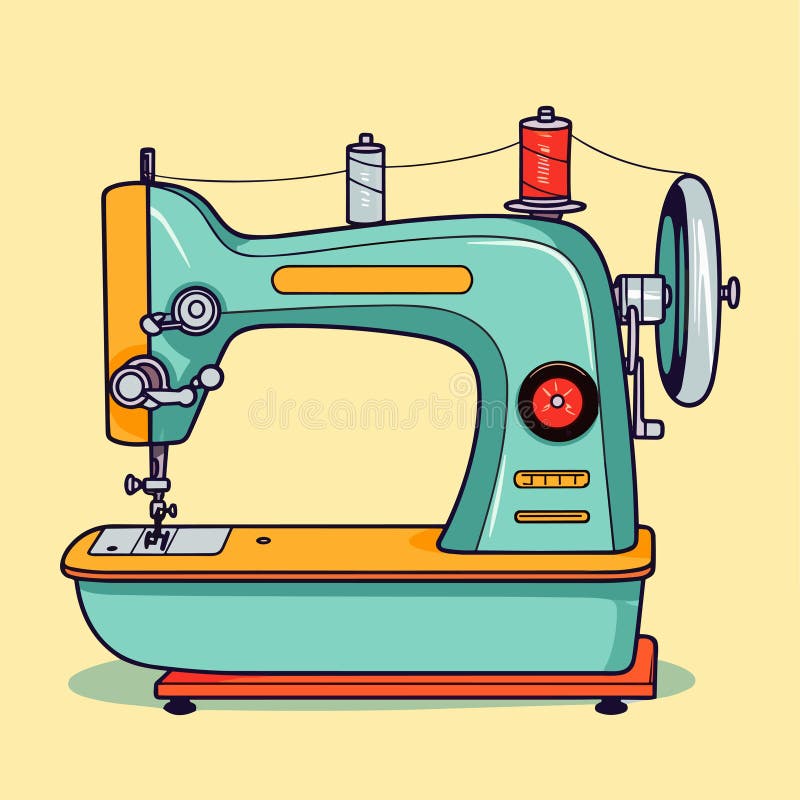 Manual Sew Machine Icon. Simple Vector Illustration of Manual Sew ...