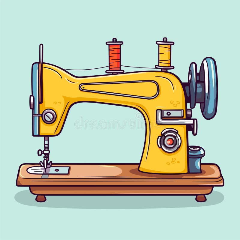 Manual Sew Machine Icon. Simple Vector Illustration of Manual Sew ...
