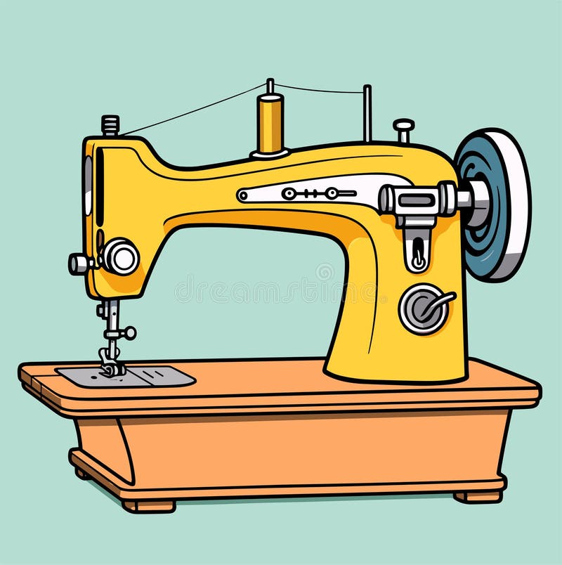 Manual Sew Machine Icon. Simple Vector Illustration of Manual Sew ...