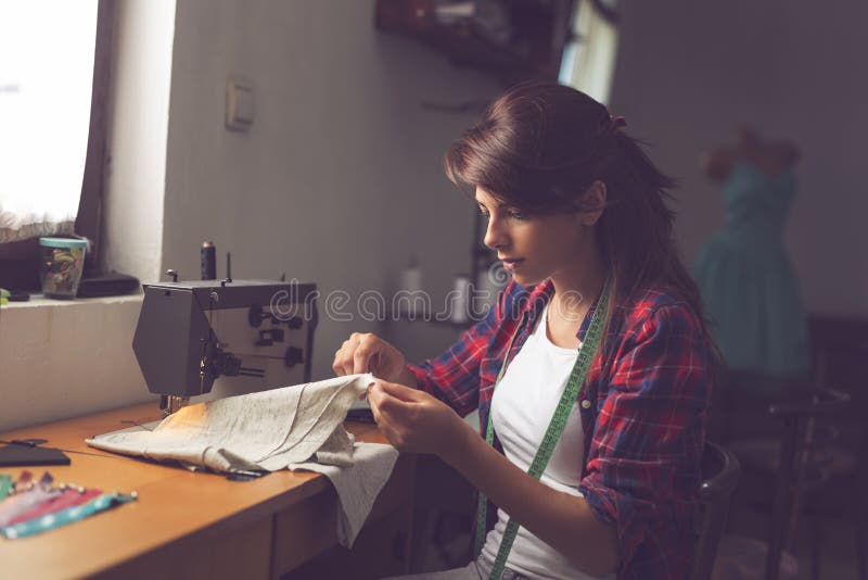 Manual sewing stock photo. Image of hobby, atelier, business - 97343724