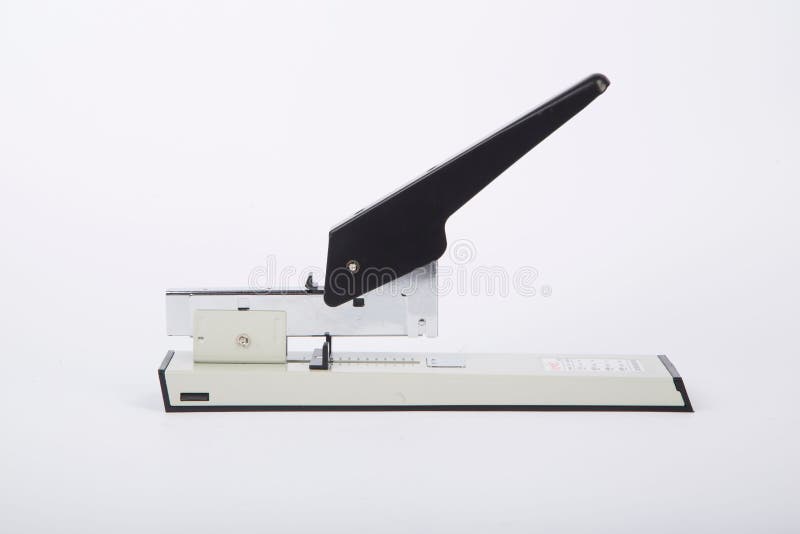 Manual Stapler Isolated on White Background Stock Photo - Image of ...
