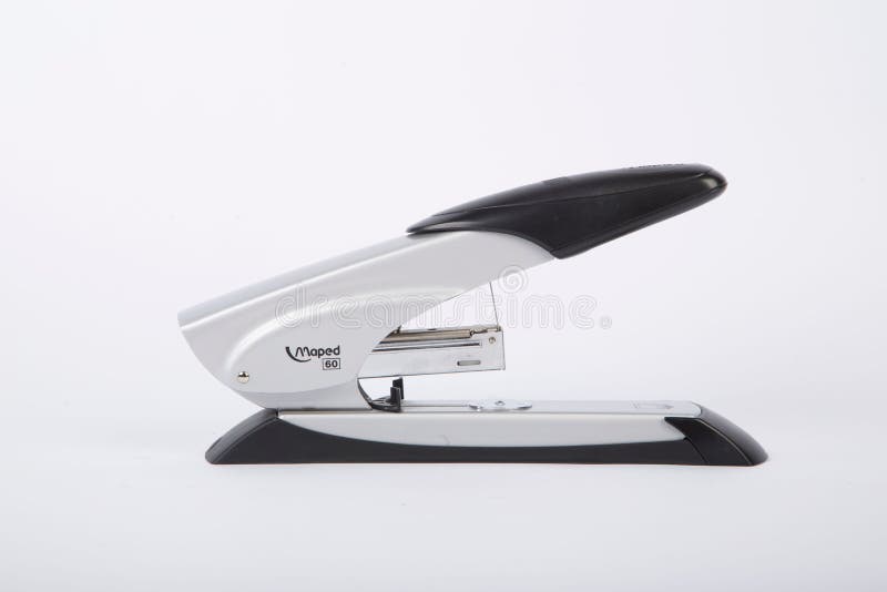 Manual Stapler Isolated on White Background Stock Photo - Image of ...