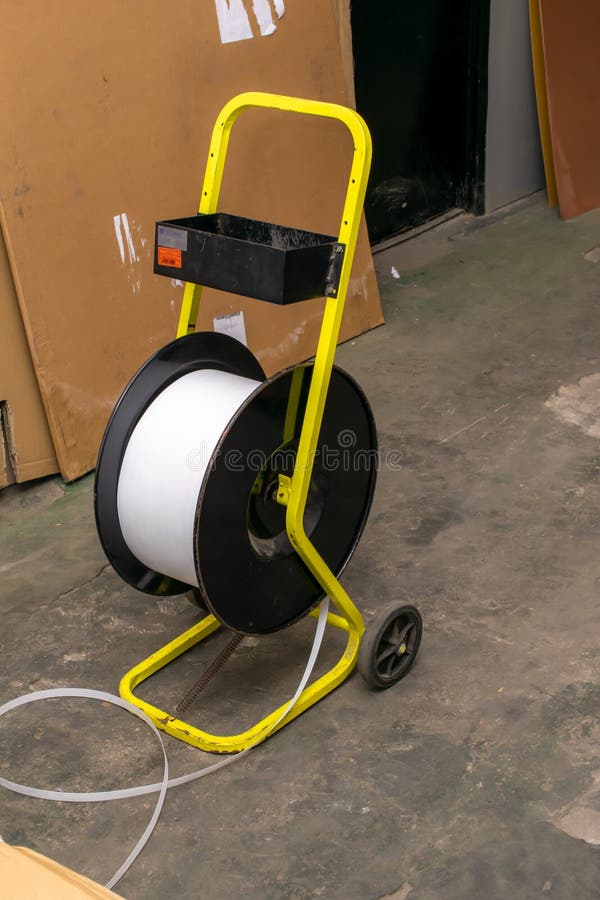 Manual Strapping of Packages for Shipping Stock Photo - Image of ...