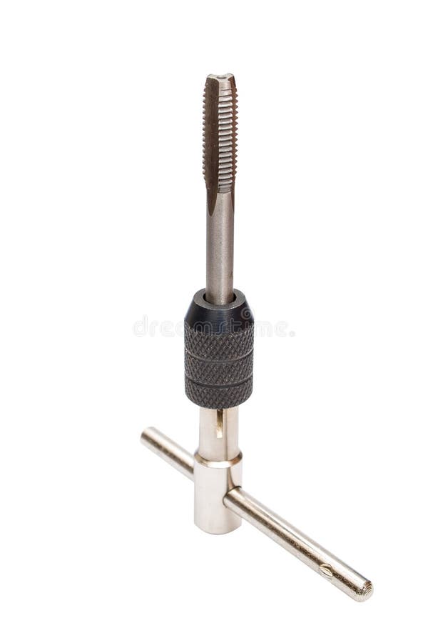 Manual T-shaped Thread Cutting Machine Isolated on White Background ...