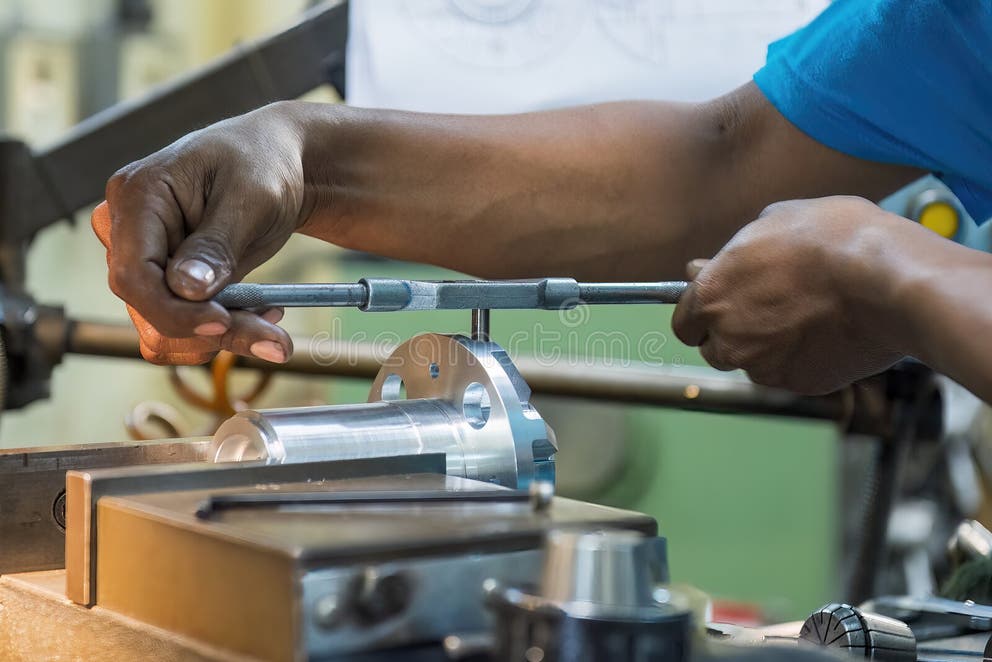 The Manual Tapping Process on NC Milling Machine by Skill Operator ...