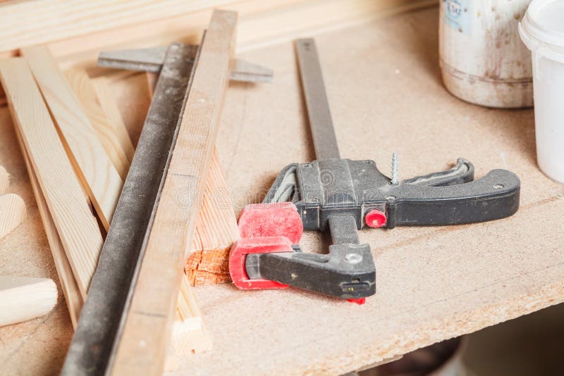 Manual Tools Wooden Process Stock Image - Image of reconstruction ...