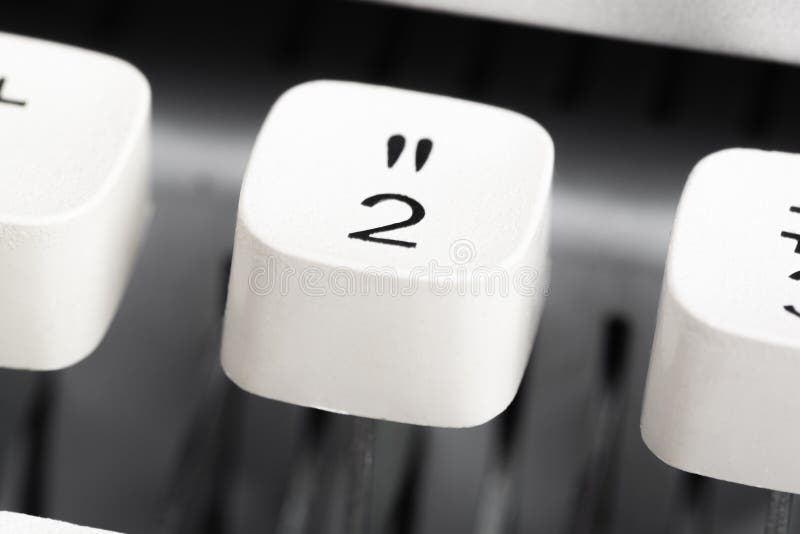 Manual Typewriter Cap Key stock photo. Image of number - 187663350