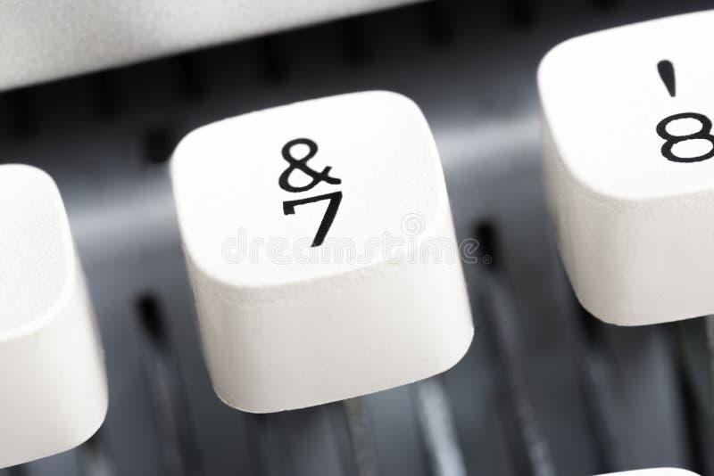 A Manual Typewriter Key stock photo. Image of fontography - 173284982