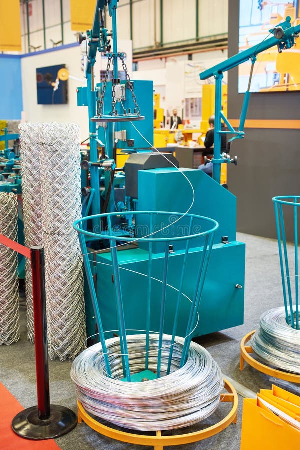 Manual Wire Mesh Weaving Machine Stock Photo - Image of machinery ...