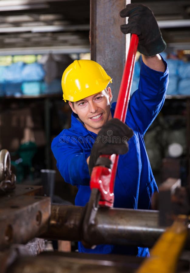 Manual worker wrench stock image. Image of maintenance - 45403081