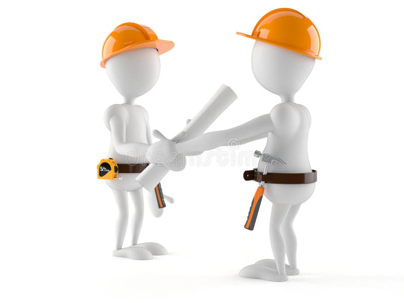 Manual Workers or Workmen Characters Set Stock Vector - Illustration of ...