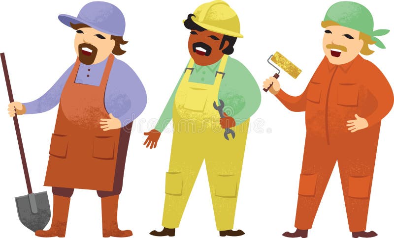 Manual workers stock vector. Illustration of foreman - 38919893