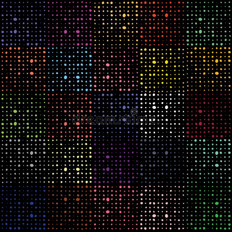 Manually Drawn Dot Pattern in Random Distribution, Consisting of Small ...