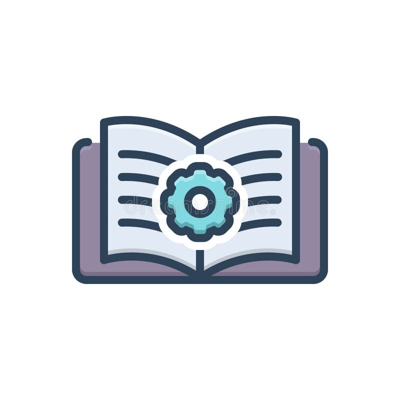 Color Illustration Icon for Manually, Book and Guide Stock Vector ...