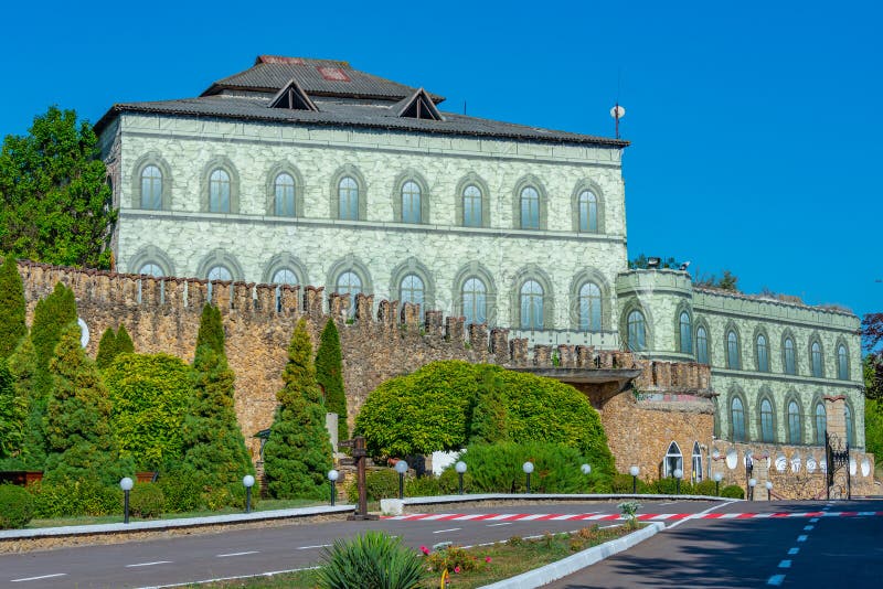 Manuc Bey Mansion at Hincesti in Moldova Stock Image - Image of palace ...