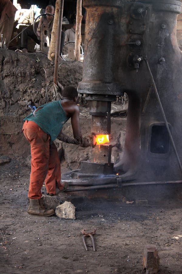 Manufacture of iron editorial stock photo. Image of workman - 8480953