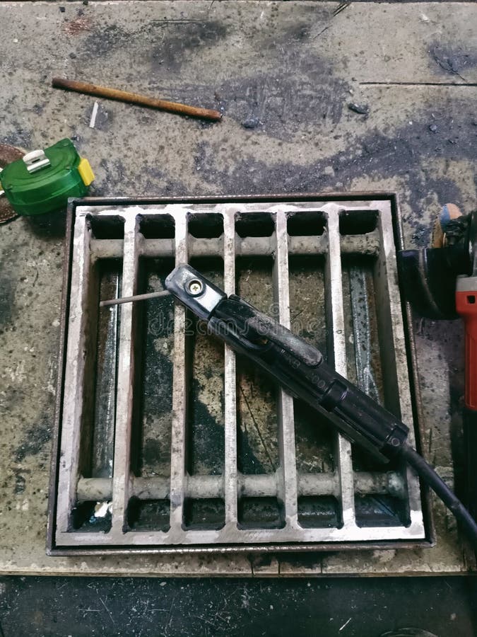 Manufacture of Iron Covering Water Channels Stock Photo - Image of ...