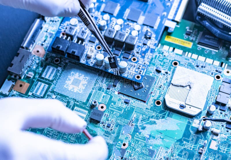 Micro Electronic Manufacturing Equipment Stock Image - Image of ...