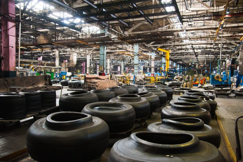 Manufacture of tires stock image. Image of tire, auto - 192377381
