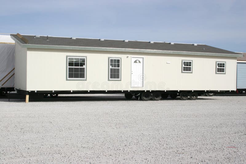 Manufactured House rear stock photo. Image of trailers - 421952