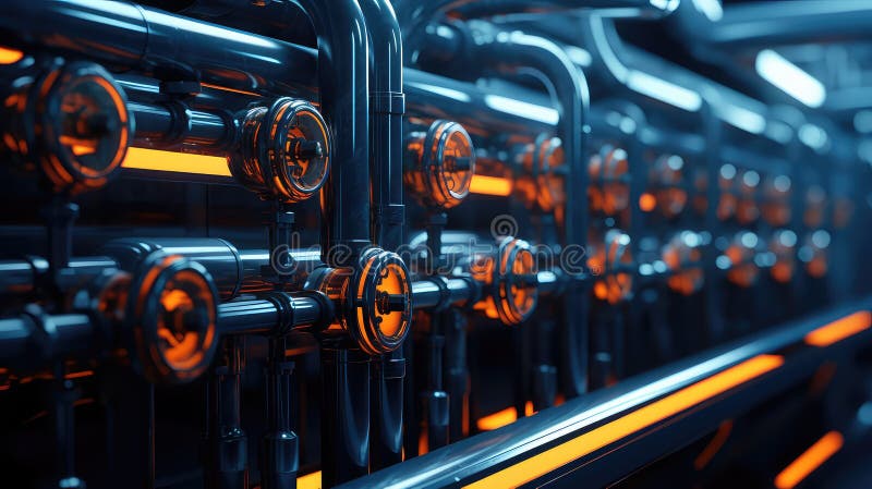 Manufacturing Concept Industrial Background Stock Illustration ...