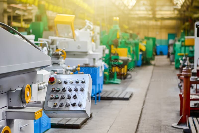 Manufacturing Concepts. Main Control Unit of Machine Assembling ...