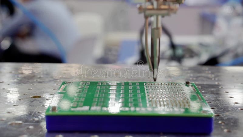 Manufacturing of Electronic Components in Production. Stock Video ...