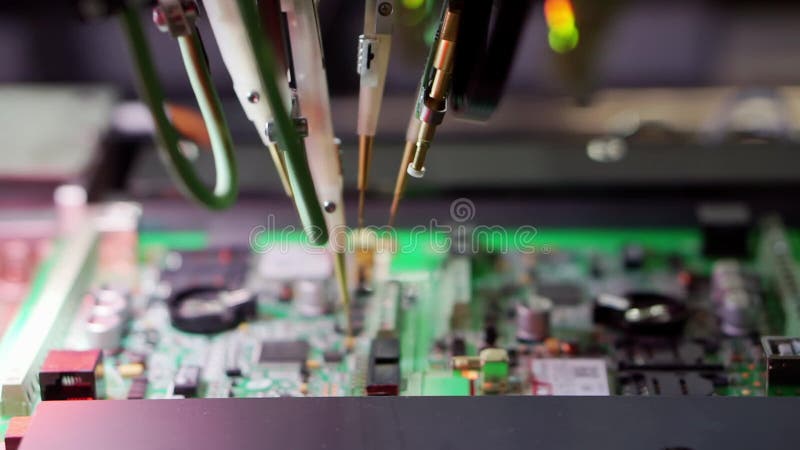 Manufacturing of Electronic Components in Production. Stock Video ...