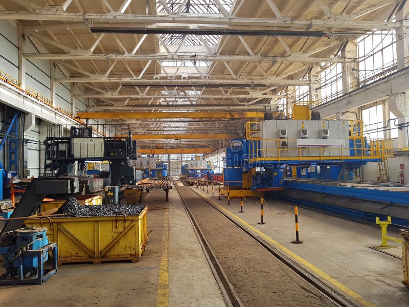 Manufacturing Factory, Modern High-tech Production Stock Image - Image ...