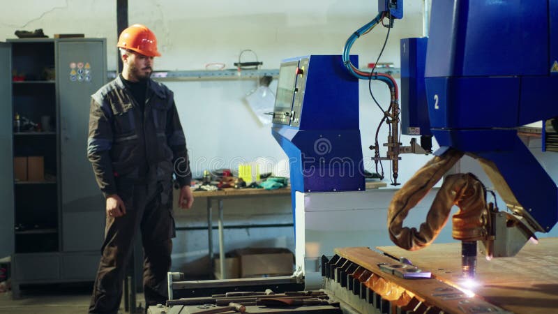 Manufacturing Factory the Modern Industrial Heavy Machinery Cutting the ...