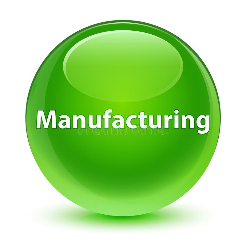 Manufacturing Glassy Green Round Button Stock Illustration ...