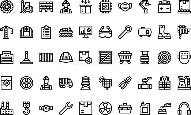Manufacturing Icons High-Quality Vector Icons Collection with Editable ...