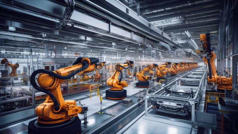 Manufacturing Infrastructure Technology Stock Illustration ...