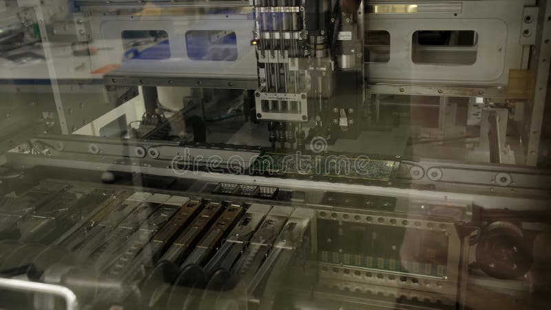 Chip with May Transistors Transistor on Motherboard. Technology in ...