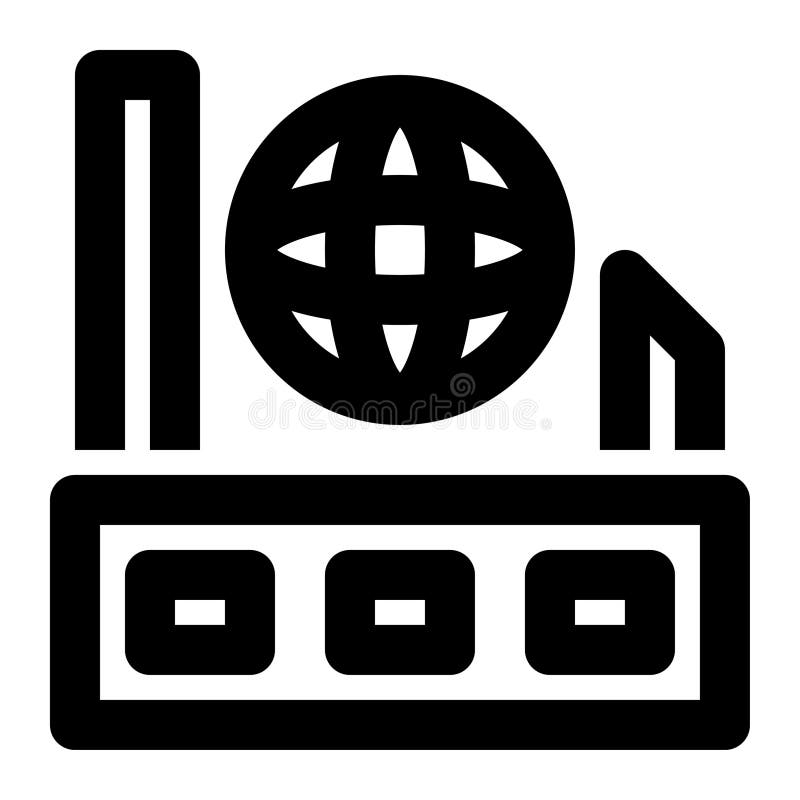 Global Industry, Factory, International Outline Icon Stock Image ...