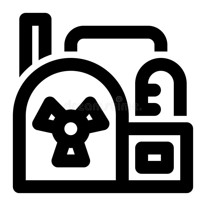 Heavy Industry, Chemical, Radiation Outline Icon Stock Photo ...