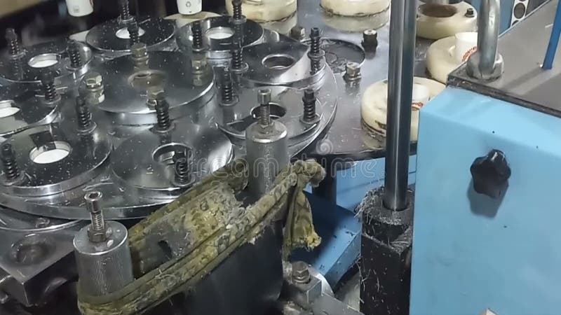 Manufacturing of Paper Cups in Manufacturing Unit Stock Footage - Video ...